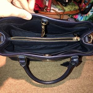 Coach | Bags | Beautiful Navy Leather Coach Purse | Poshmark